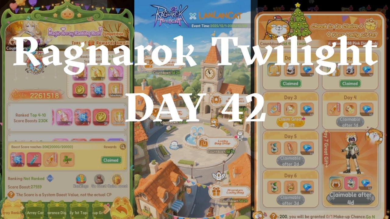 Ragnarok Twilight Day 42 | Magic Array Ranking Rush | Ragnarok Twilight ...