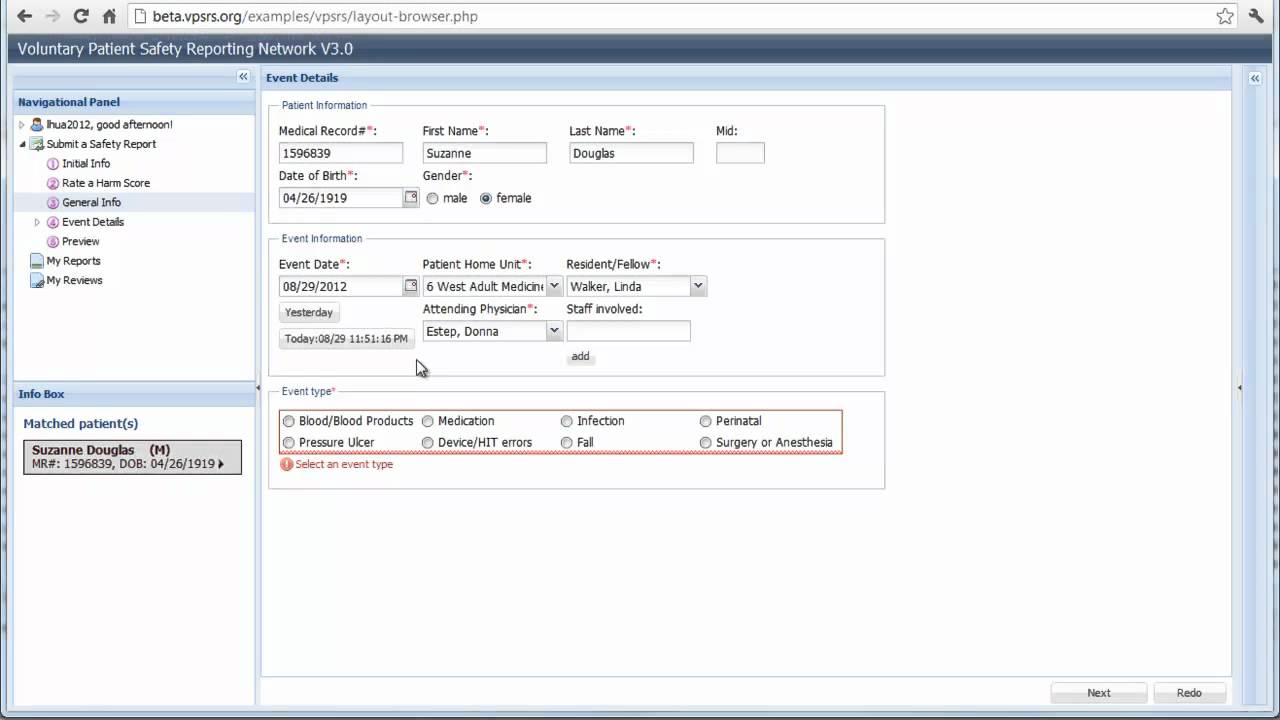 Voluntary Patient Safety Reporting Network v3 - YouTube