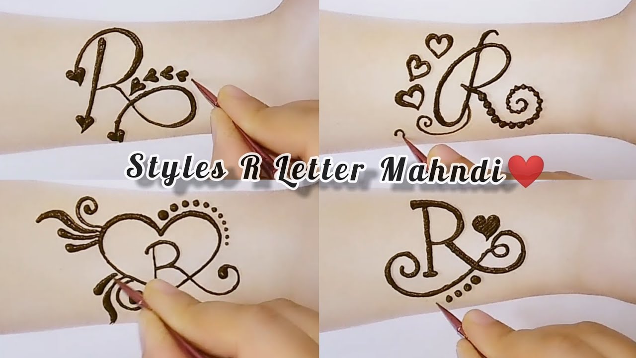 Stylish R letter mahendi degain | __R__letter__mahendi__degain__ | 4 ...