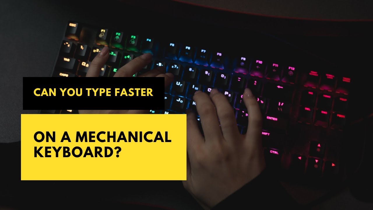 Can You Type Faster On A Mechanical Keyboard? #mechanicalkeyboard - YouTube