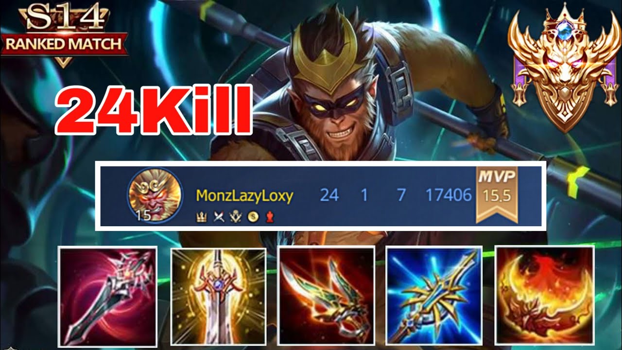 ROV : Wukong ลิงSS14 เทคนิคการเล่น สอนออกของ+รูน+พลังแฝง !! - YouTube