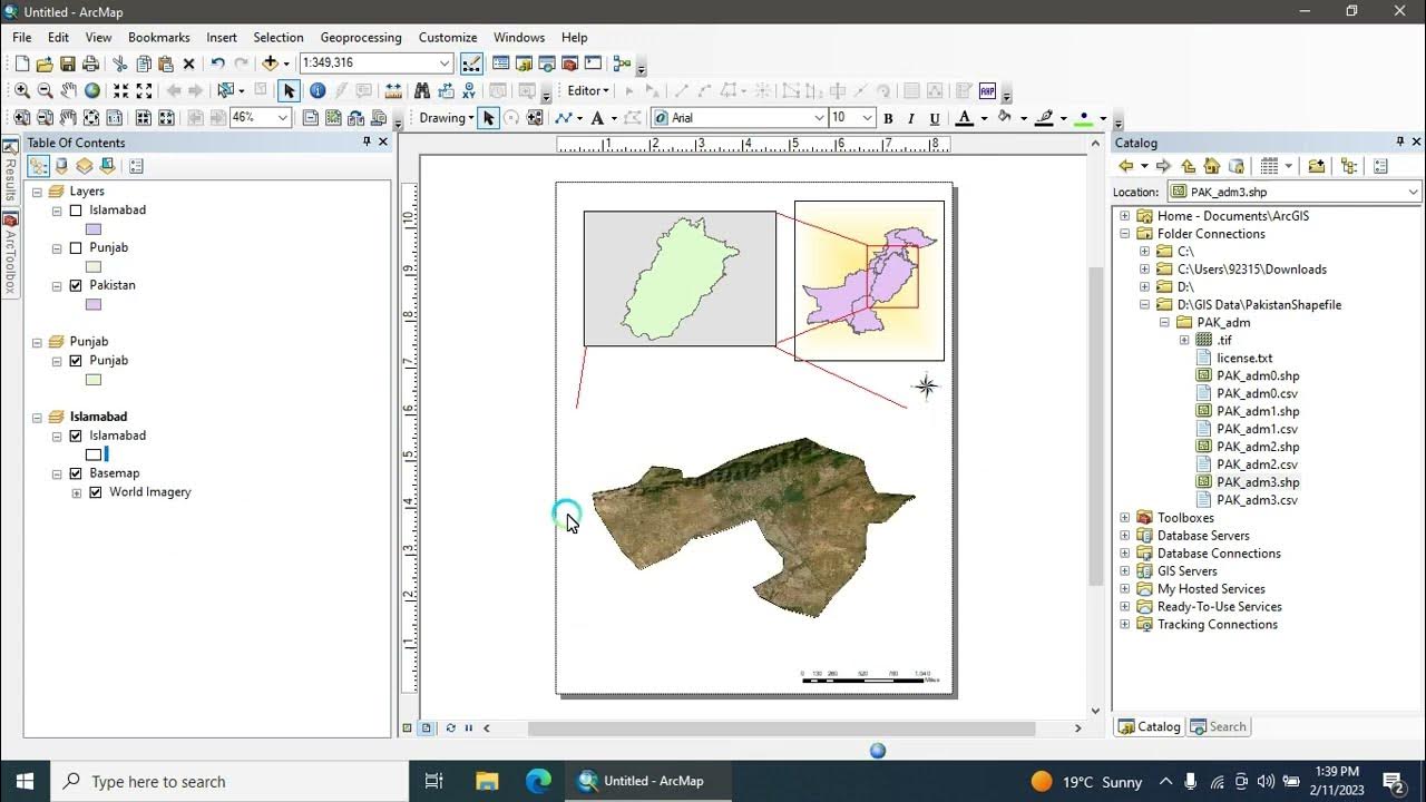 How to Clip Base Map with Study Area || ArcMap || ArcGIS || Part 2 - YouTube