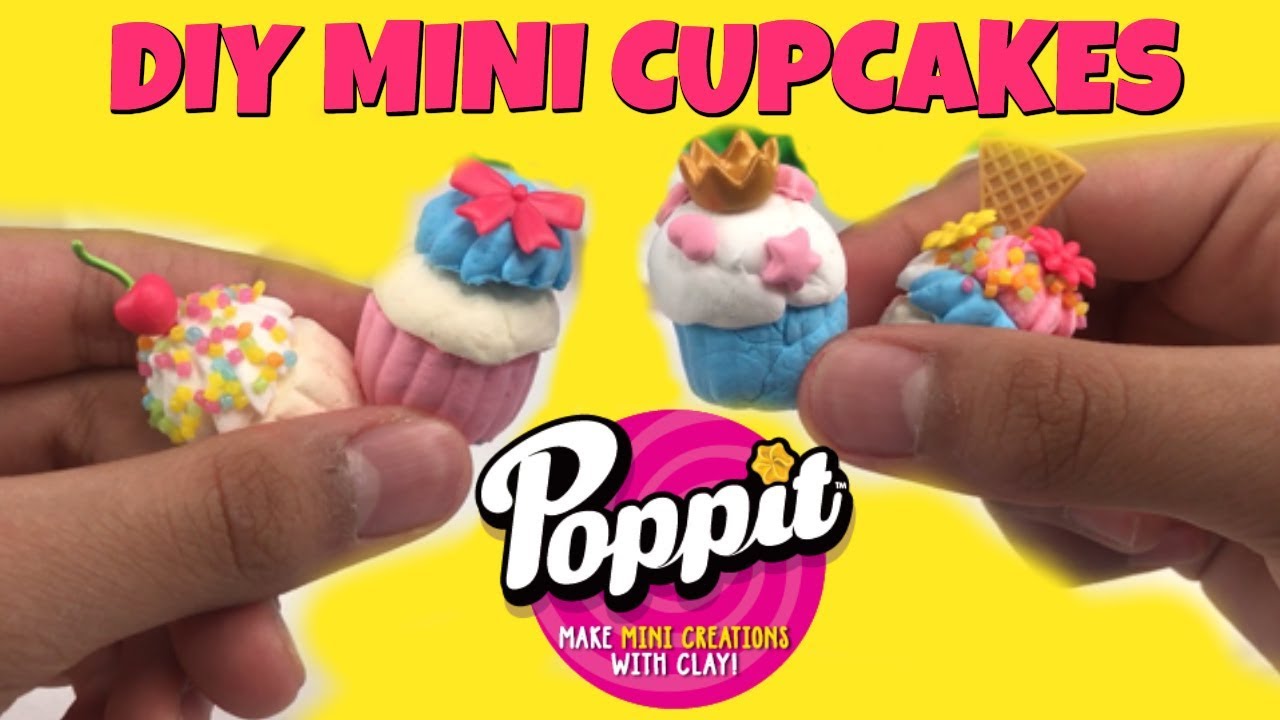 Poppit Shopkins Mini Cupcakes Made From Clay DIY Starter Kit | Toys ...