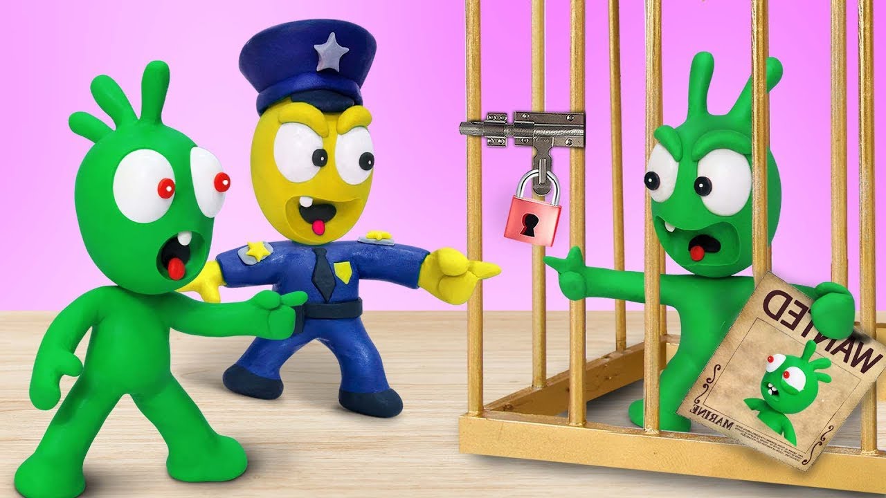 Help the police with Pea Pea | Green Alien Pea Pea | Cartoons For kids ...