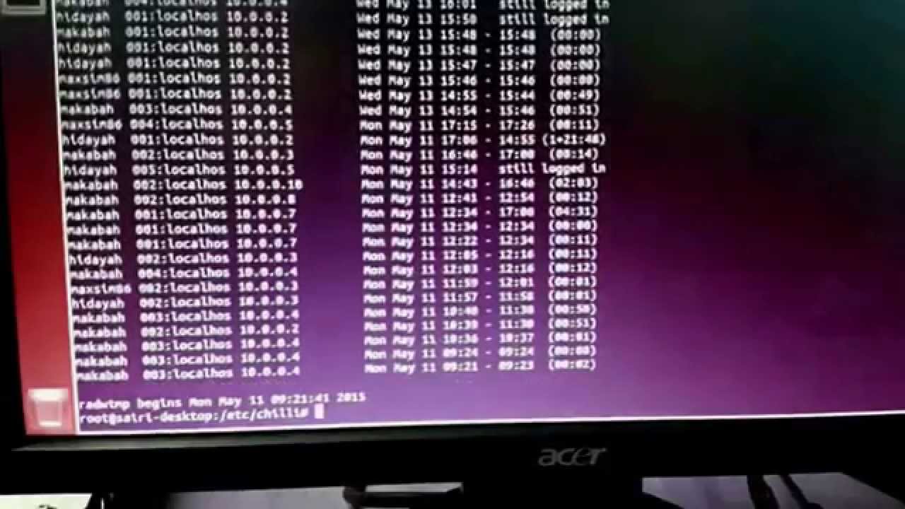 Testing freeradius dan coovachilli - YouTube