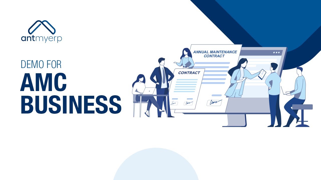 AMC Business Demo | Service Module | ANtMyERP- Hindi - YouTube