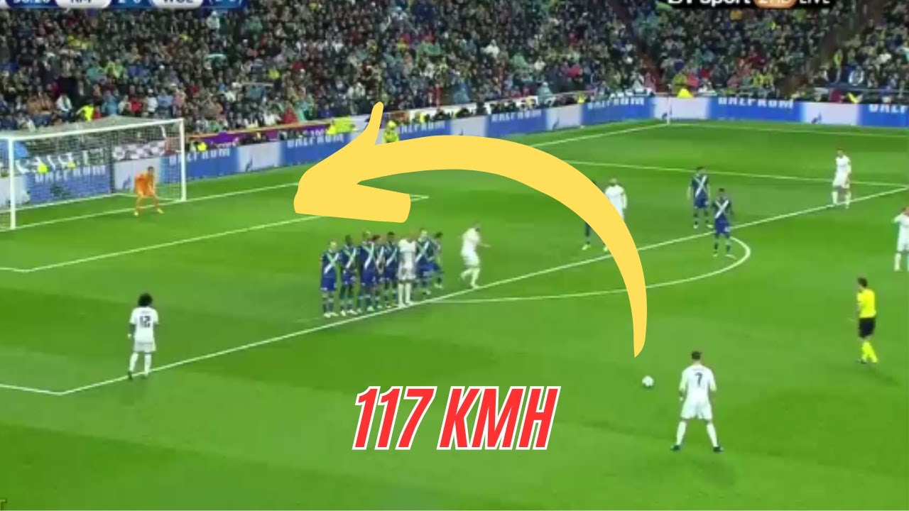 Top 10 Most Powerful and Fastest Free Kicks #football - YouTube