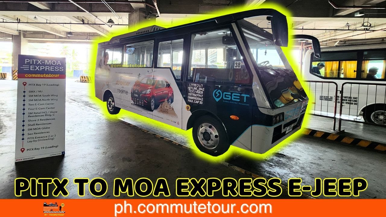 PITX to MOA Express Full Ride, Bus Stops - YouTube
