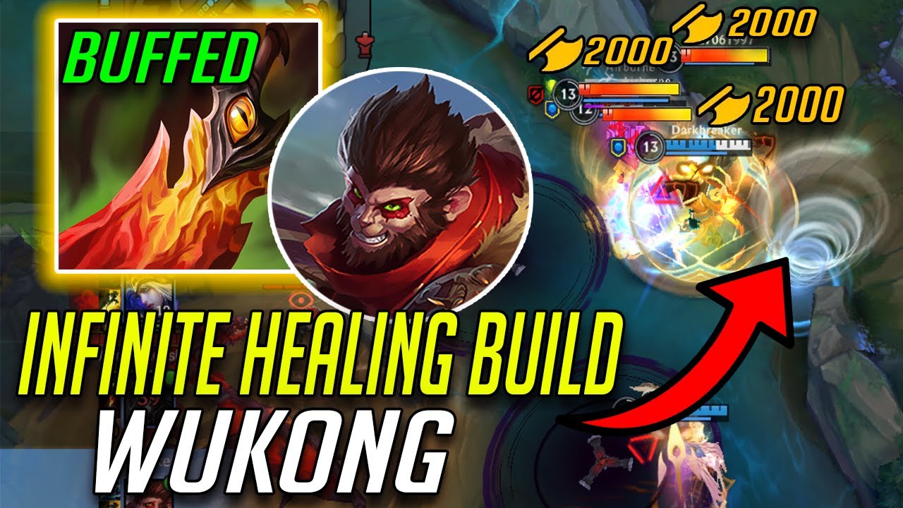 Wild Rift Wukong Broken Build Gives Him Infinite Healing Youtube