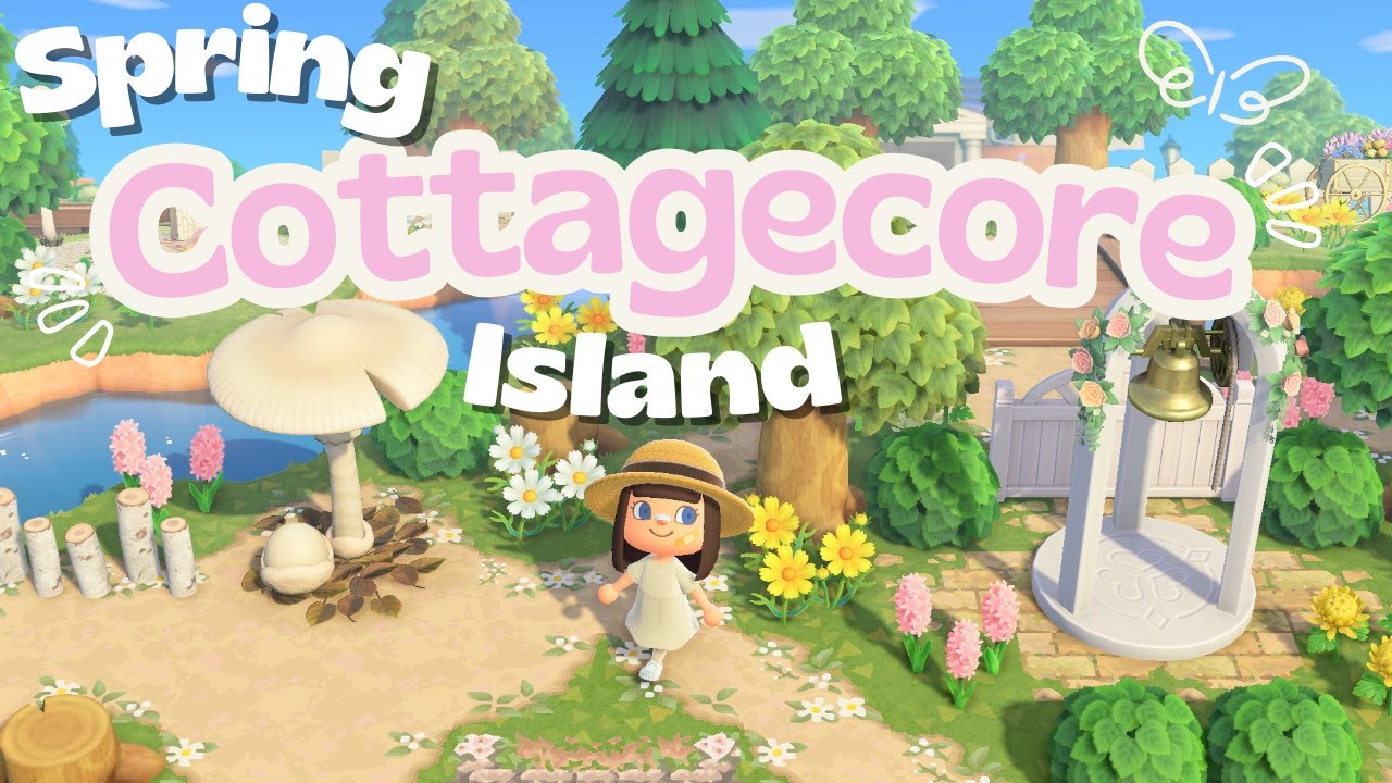 Bright Spring Cottagecore Island 🏠 ACNH Island Tour - YouTube
