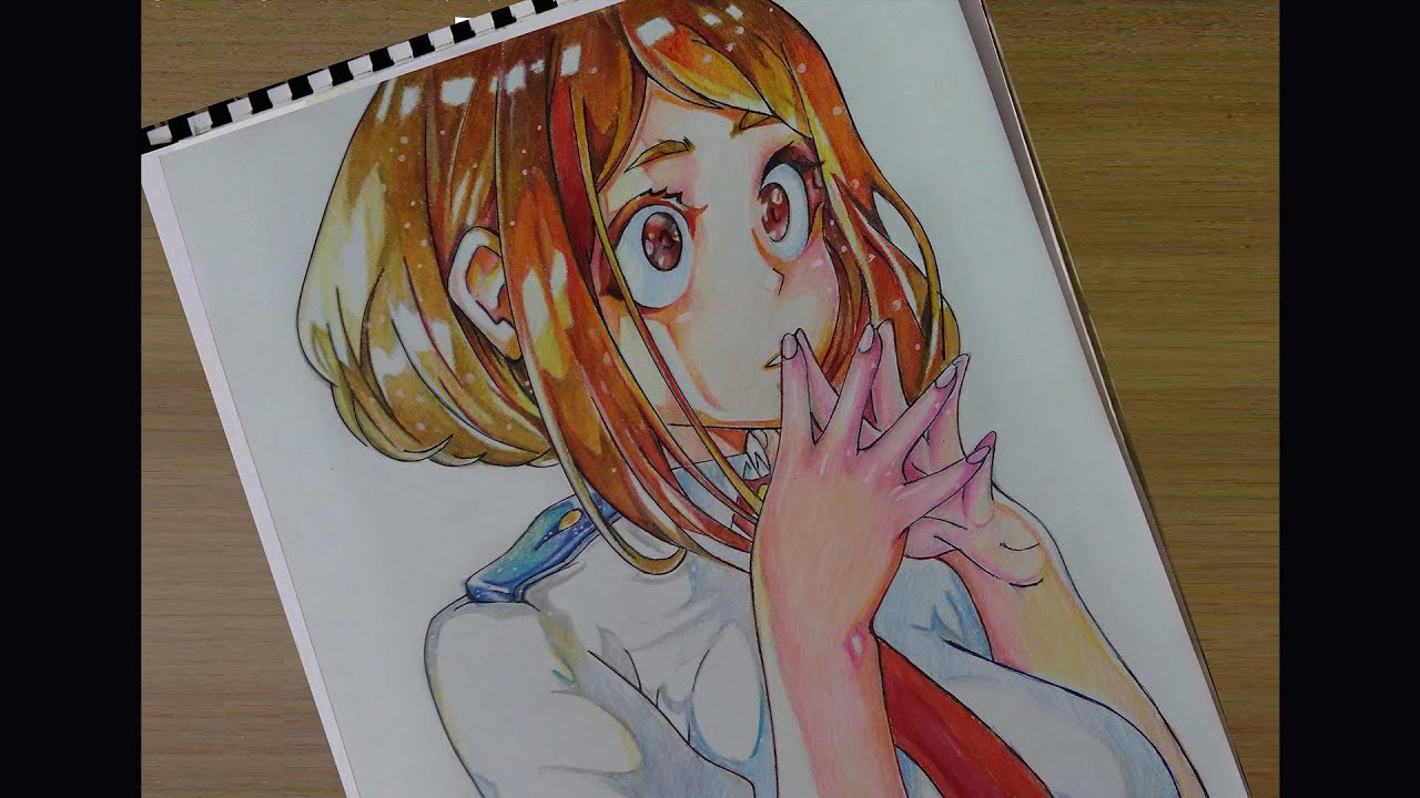 #004. Drawing OCHAKO Urara (BnHA). My Hero Academia - YouTube