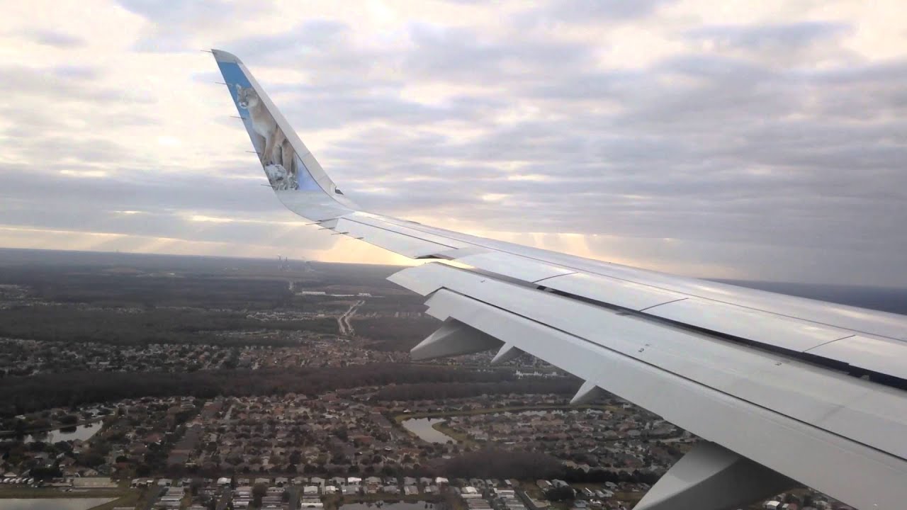 Frontier Airlines A321 landing in MCO - YouTube