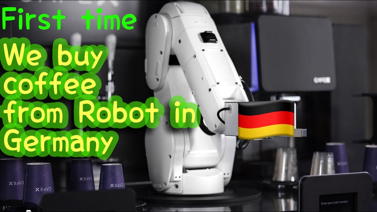 First time robot se coffee li Germany main|Robot coffee shop|Random vlog bana lia - YouTube