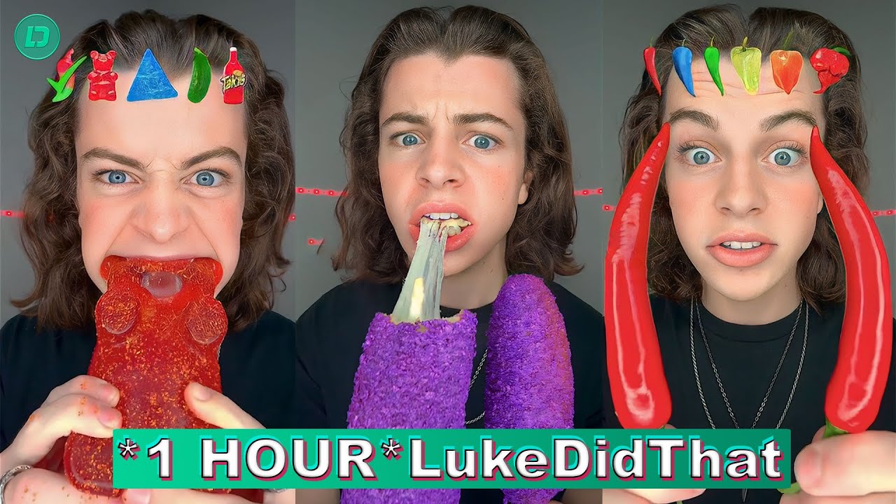 *1 HOUR* LukeDidThat *Spicy Food Challenge* TikToks 2023 | New ...