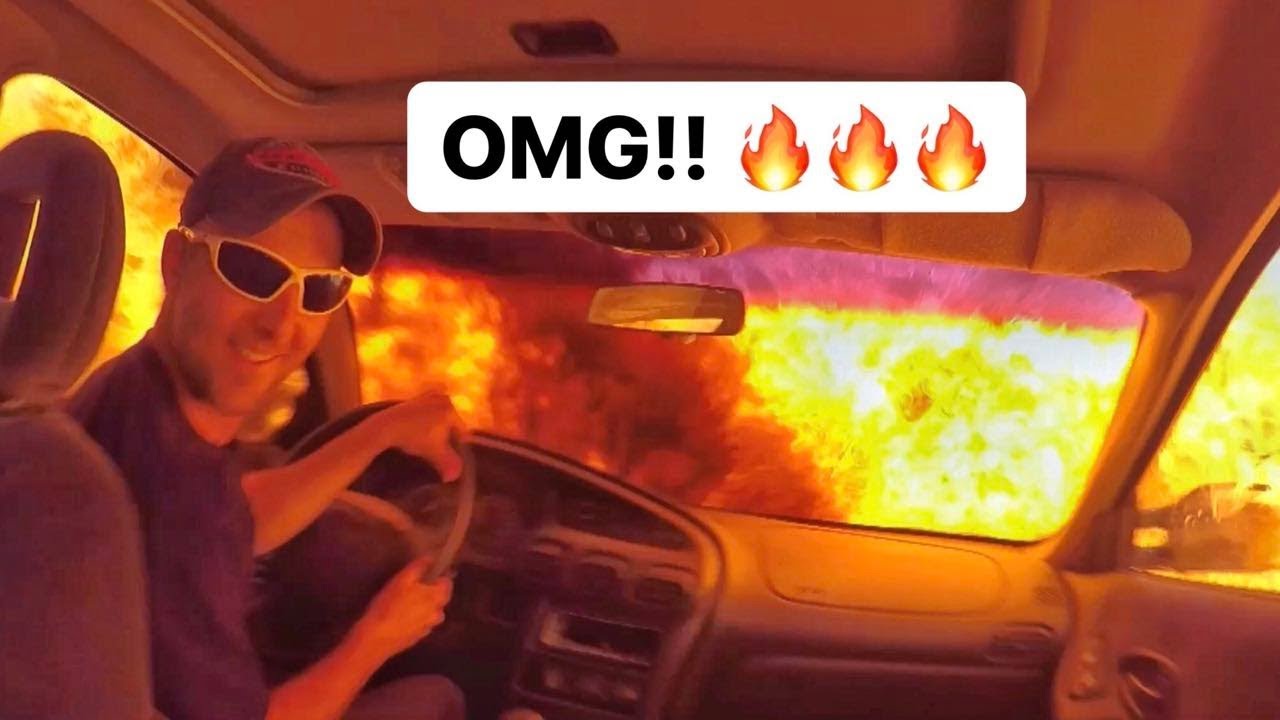 Pontiac GRAND PRIX On FIRE!!! - YouTube