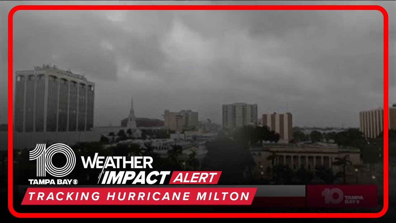 Time-lapse of Hurricane Milton's landfall in Sarasota County - YouTube