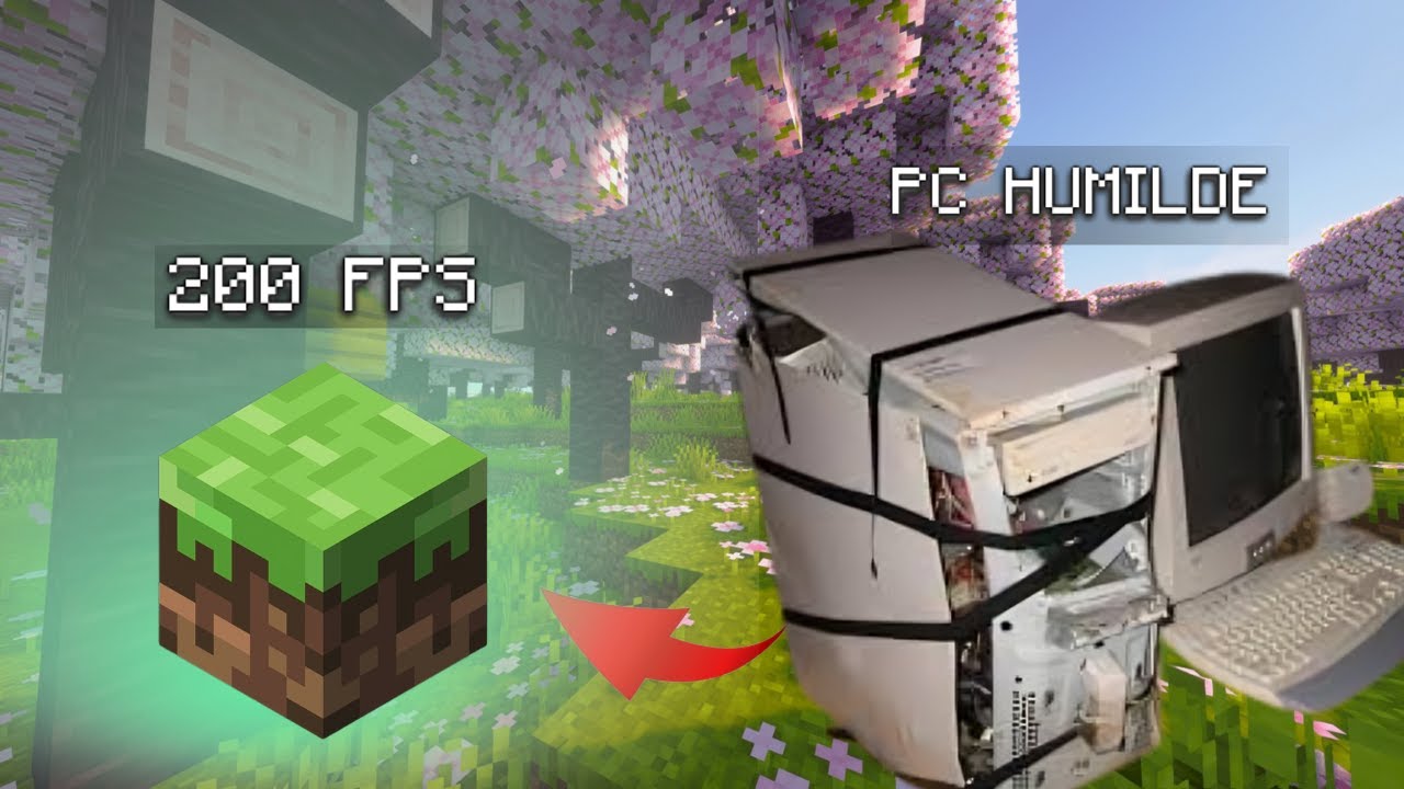 Jugué MINECRAFT 1.20 a 200 FPS en una PC HUMILDE - YouTube