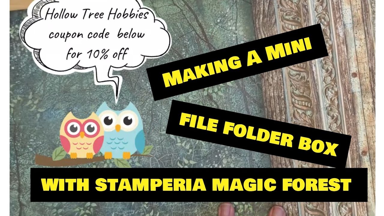 Stamperia Magic Forest: How To Create A Mini File Folder Box For Our Gusseted File Folder ...