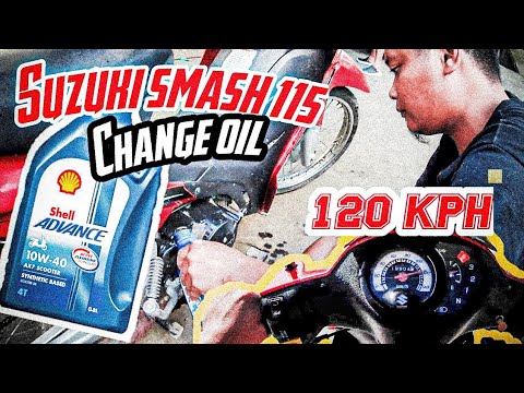 MOTO VLOG 2 || CHANGE OIL || SUZUKI SMASH 120 KPH - YouTube