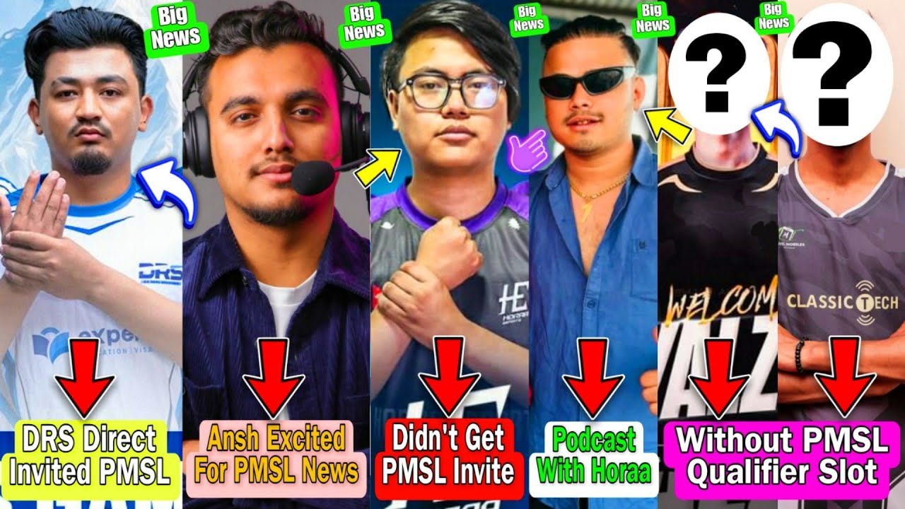 DRS & 4MV Got PMSL Direct Invite😱| Horaa Esports Didn't Get PMSL Invite ...