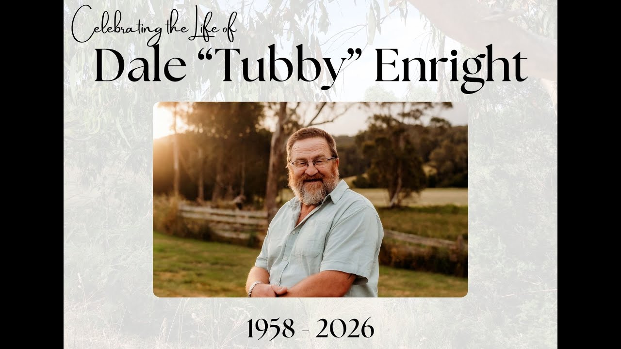 Mr Dale "Tubby" Enright Funeral Service - YouTube