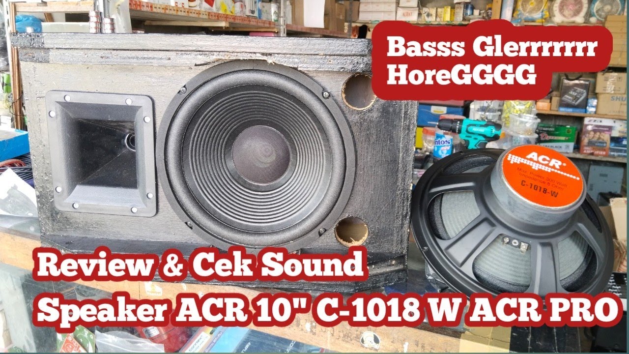 REVIEW SPEAKER ACR 10" 1018 ACR PRO GLERRRR - YouTube