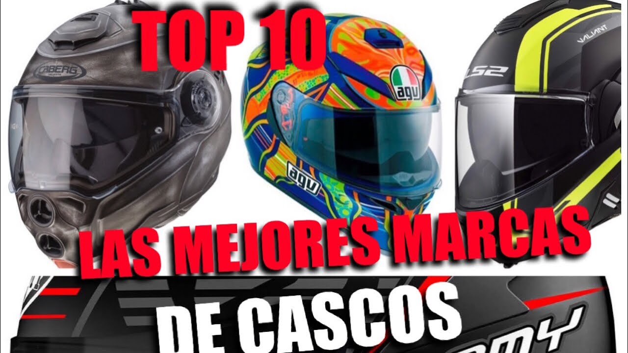 CUALES son Los 10 CASCOS para MOTO que NO CONOCÍAS (MARCAS) - YouTube