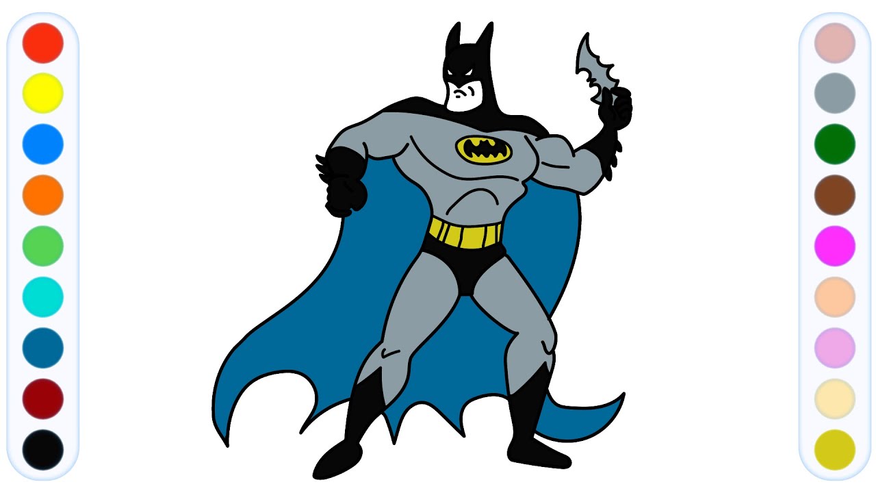 Batman Drawing | Step by Step DC Comics Superhero Batman Drawing ...