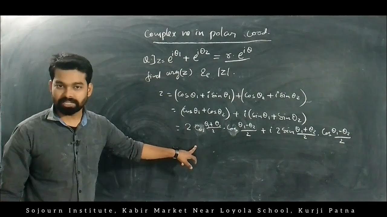 Math | Class 11 | Complex Number | Lec-5 | Polar Cordinate 2 | #jee #maths - YouTube