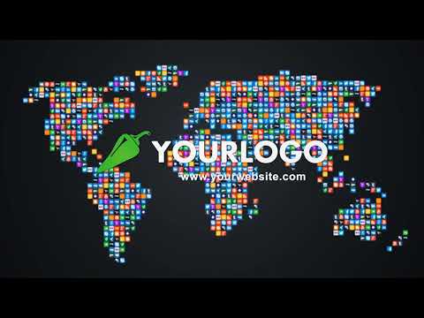 Social World Map | After Effects template - YouTube