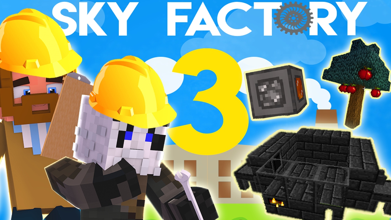 Sky Factory 3 "BUILDING THE BASE!" (Minecraft Modded Skyblock) #3 - YouTube