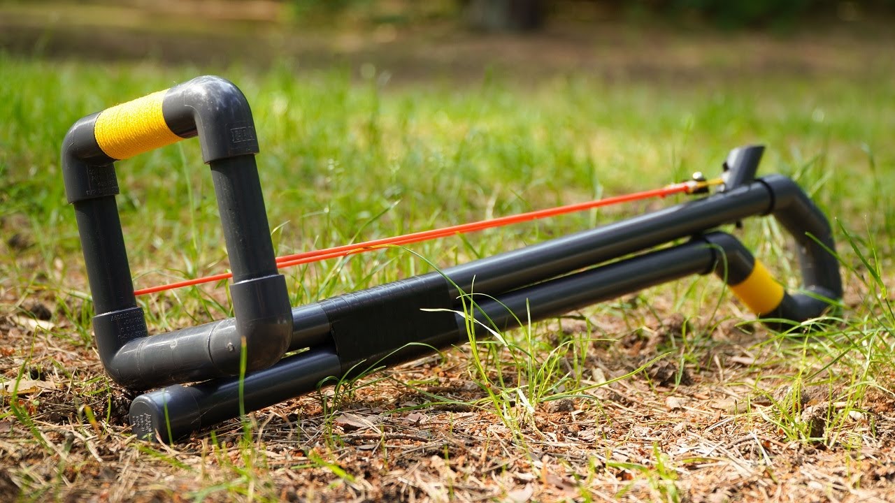 She Can Shoot Through Aluminum - Super Powerful Slingshot From PVC Pipe ...