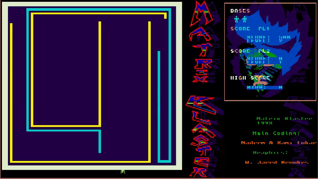 AMIGA Matrix Blaster By Cybris Design ITS A TRON GAME CAME IN 1993 FW ...