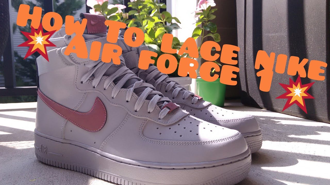 How To Lace Nike Af1s Youtube