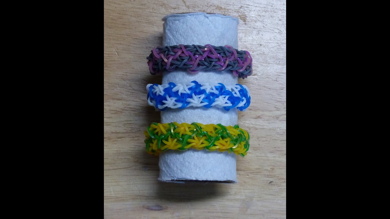 Rainbow Loom Bracelet - Original Design - "THE CAT'S MEOW" (3Af) - YouTube