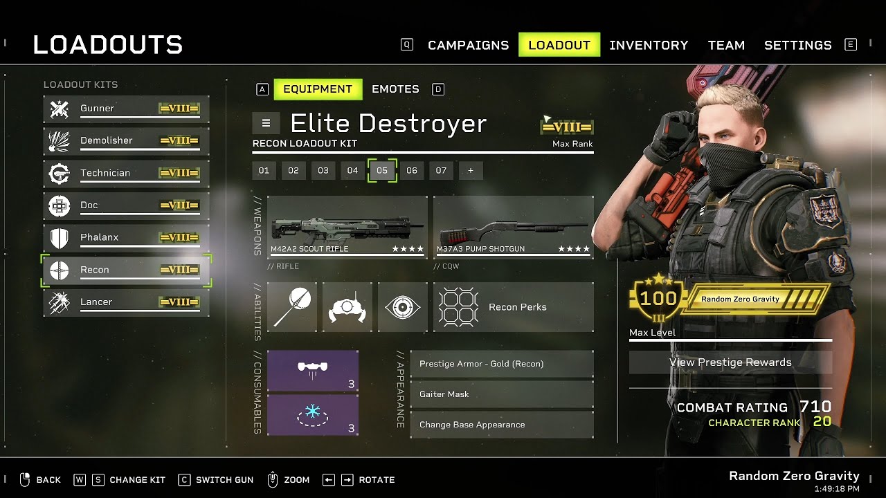 Aliens Fireteam Elite - S4 (Recon Build - Elite Killer) Terminal ...