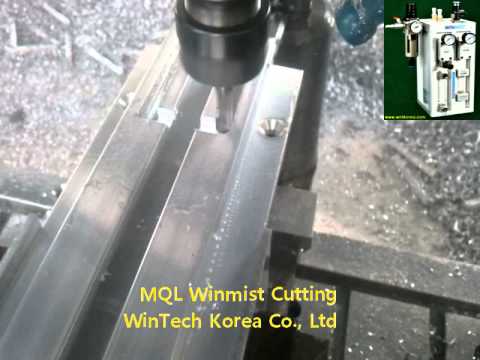 oil mist MQL cutting - Win & Tech Korea / 국내최초 오일미스트 (주) 윈앤텍코리아 - YouTube