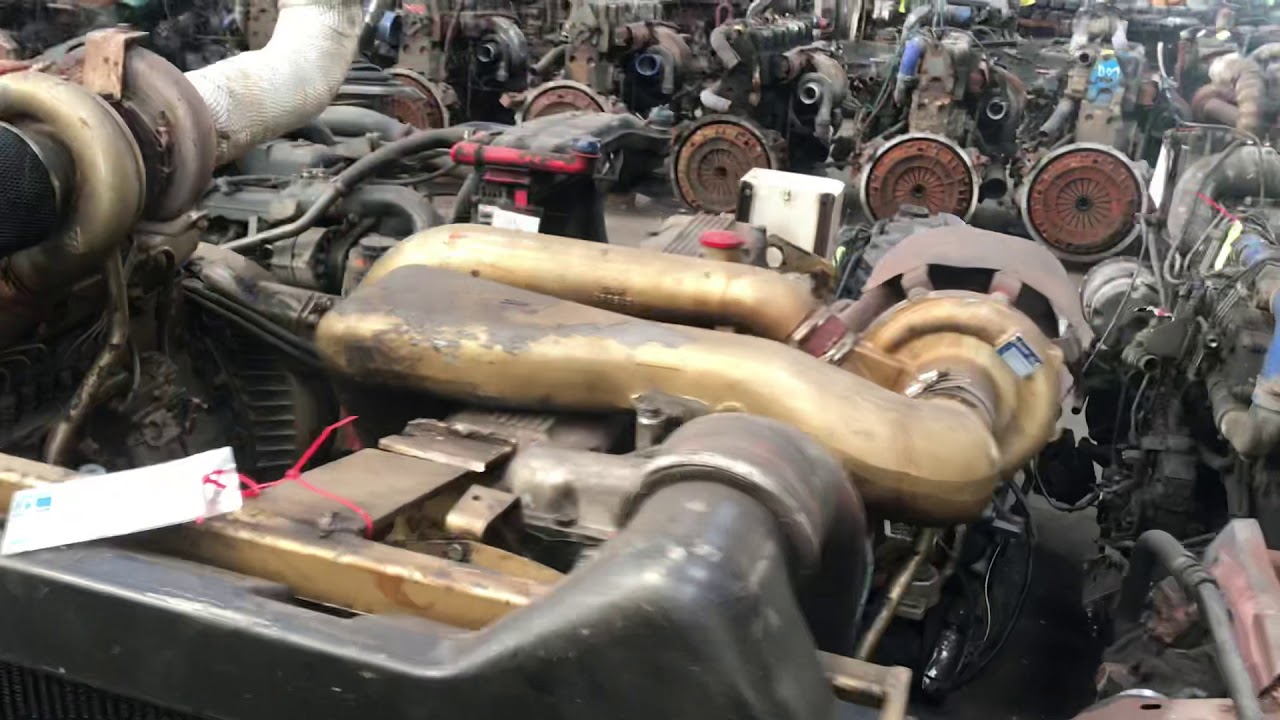 Stock of DAF engines - YouTube