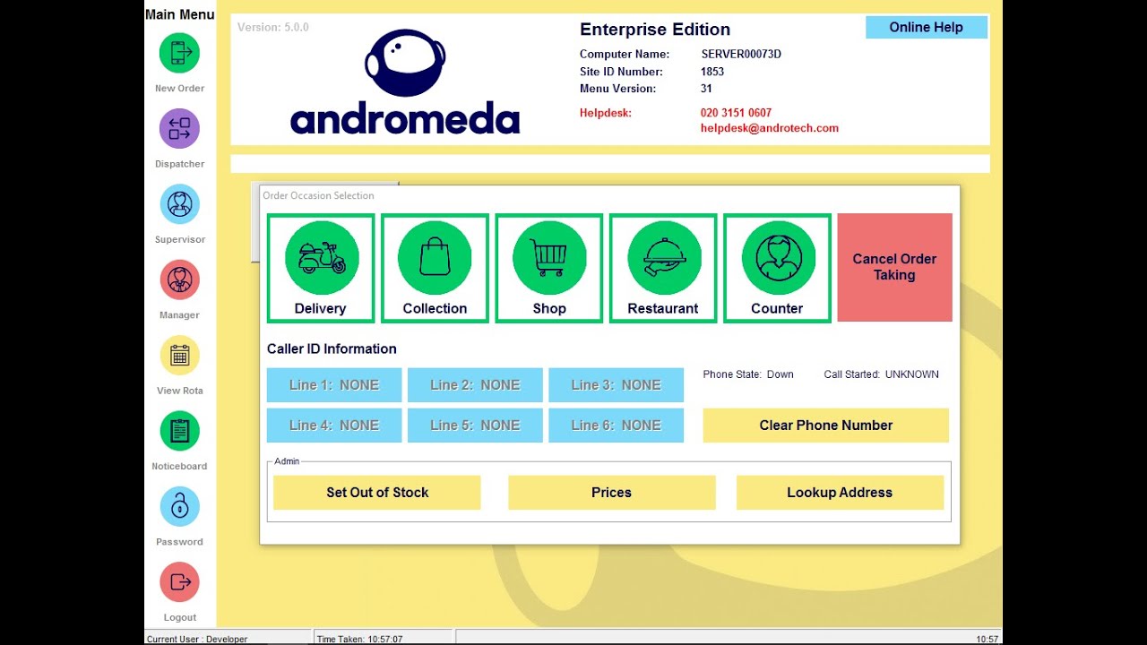 Andromeda POS general demo - YouTube