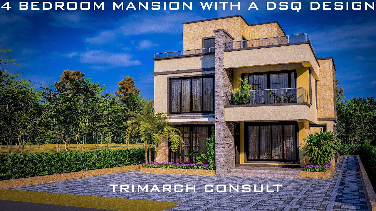 Elegant 4-Bedroom Mansionette Design - YouTube