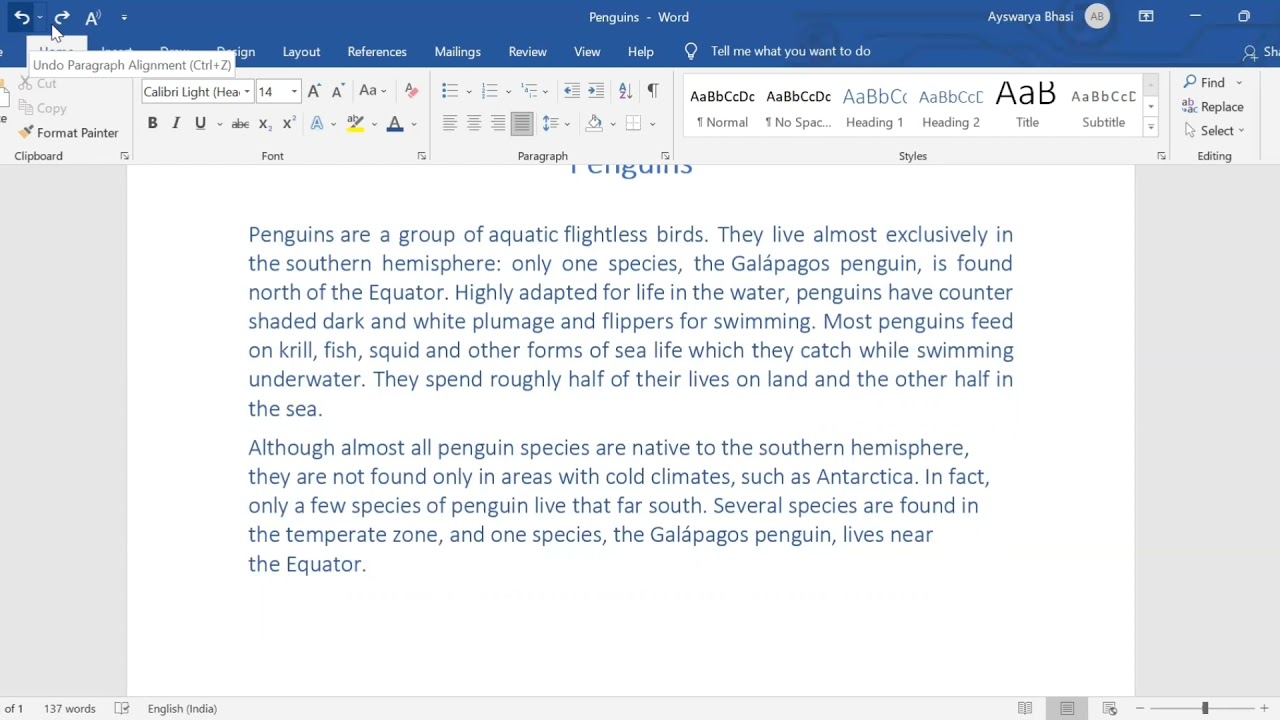 Unit 3 - Tools of Word Processor - YouTube