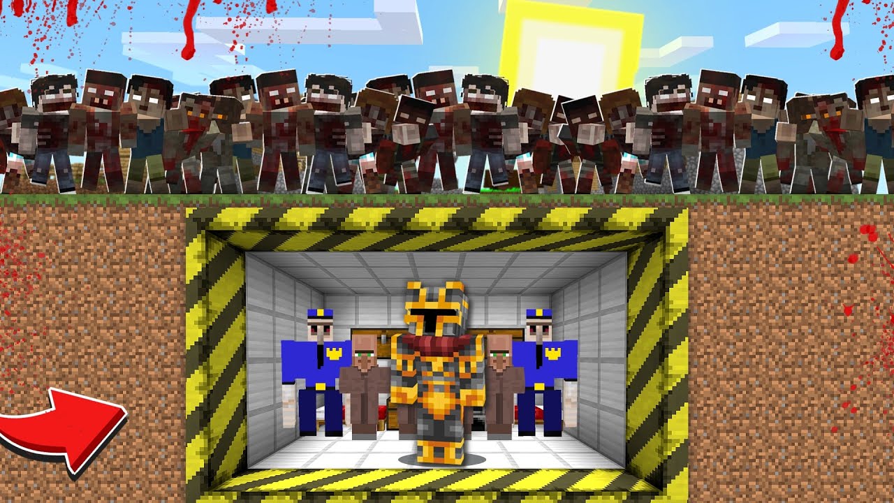 Minecraft SAVE VILLAGE FROM A ZOMBIE APOCALYPSE HARDCORE MOD ...