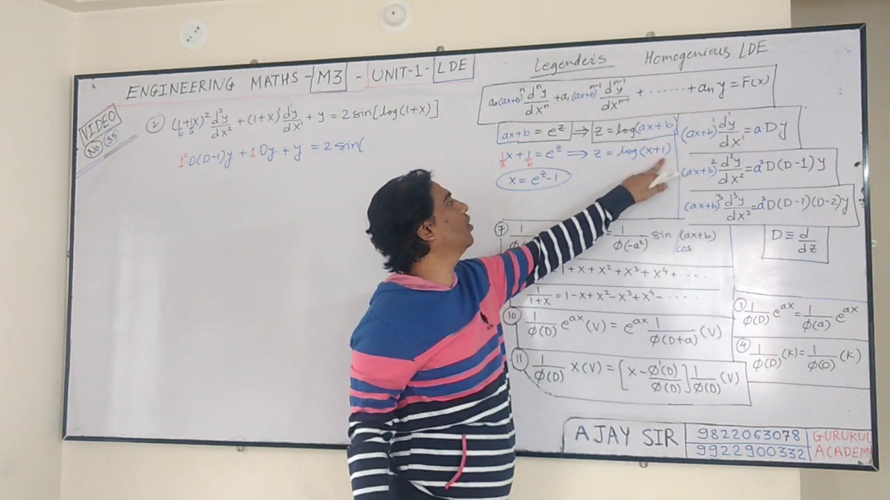 ENGG.MATHS-M3- LDE- LEGENDER- 35 - YouTube