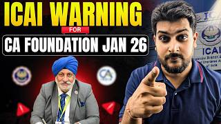 Most Important Announcement Icai Ca Foundation June 2024 Moke Test ...