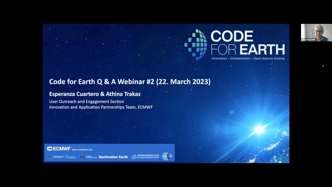 Code for Earth 2023 - Q&A Webinar - YouTube
