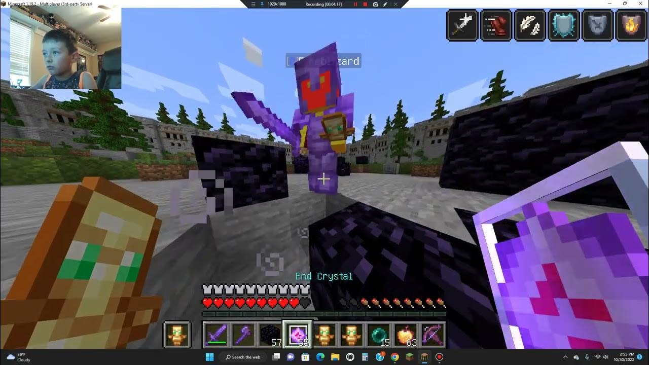 DangerKid70 Minecraft - PVP Crystal - Epic battle with Fireblizard ...
