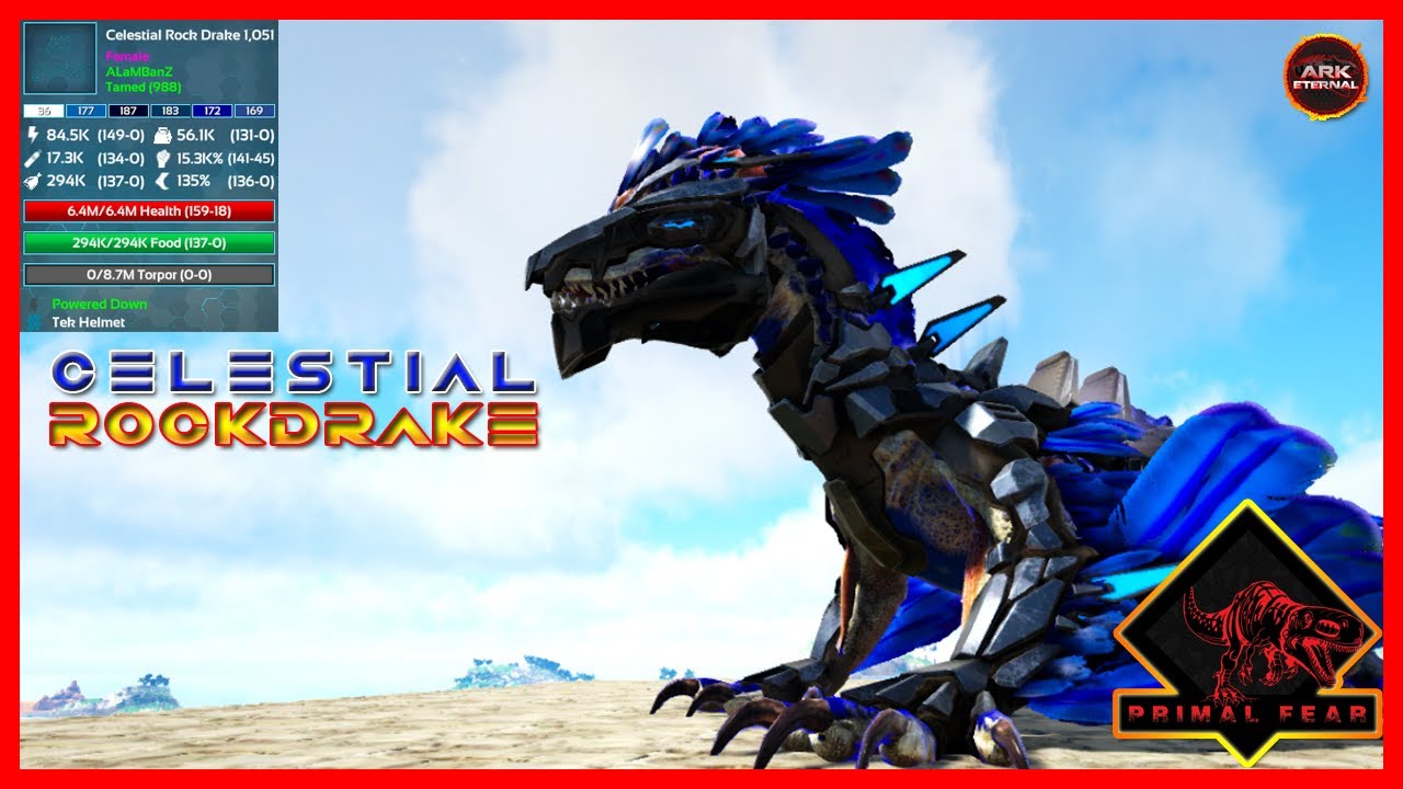 We Got an OP LEVEL CELESTIAL ROCK DRAKE | ARK PRIMAL FEAR - YouTube