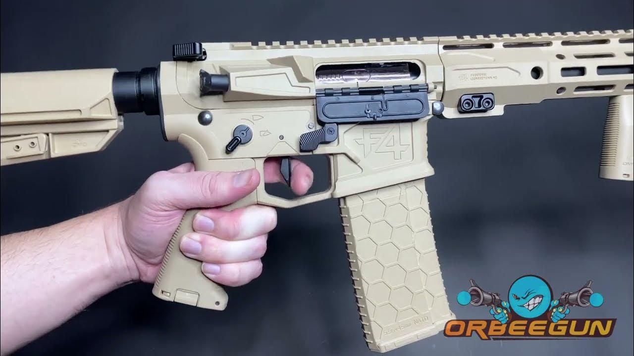 Орбиз автомат F4 B Sand для игры в гидробол сборка и тестовая стрельба Youtube