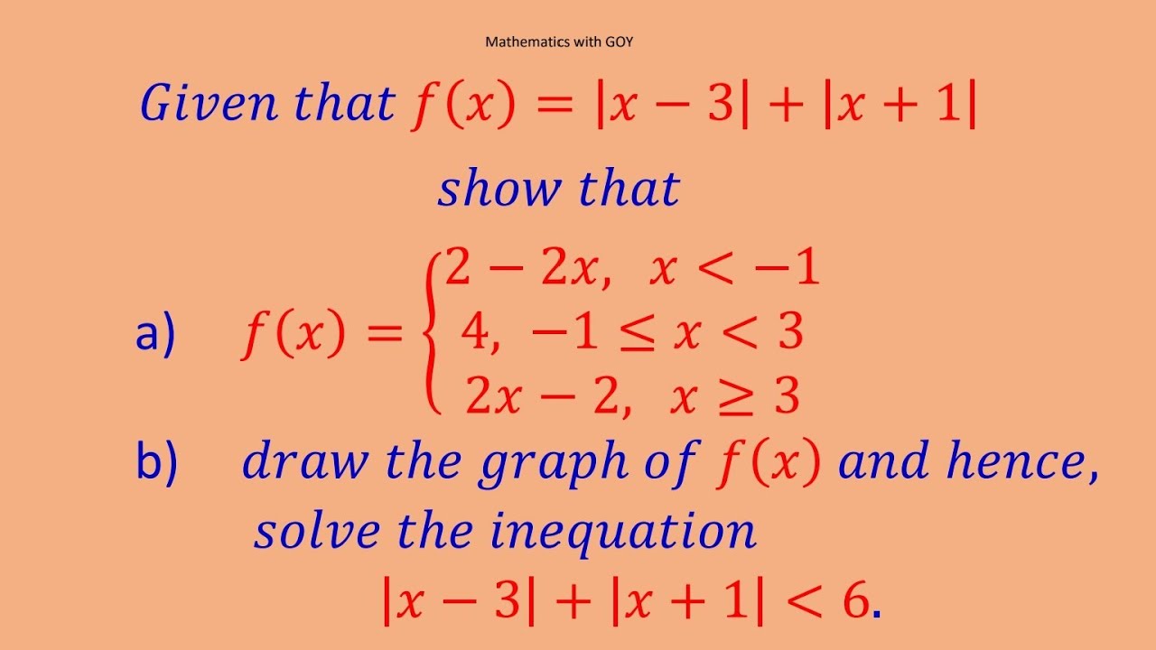 How To Convert Absolute Value Functions To Piecewise Functions YouTube how-to-convert-absolute-value-functions-to-piecewise-functions-youtube