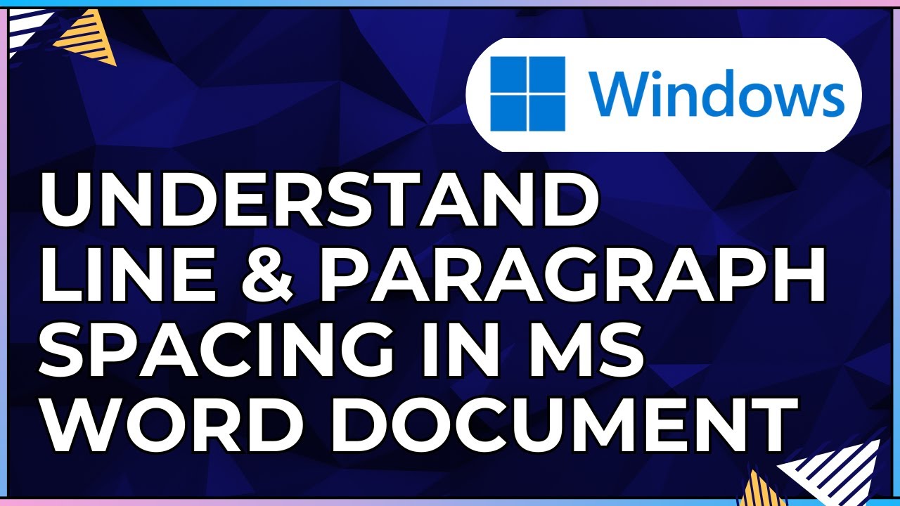 How To Understand Line and Paragraph Spacing In a Microsoft Word ...
